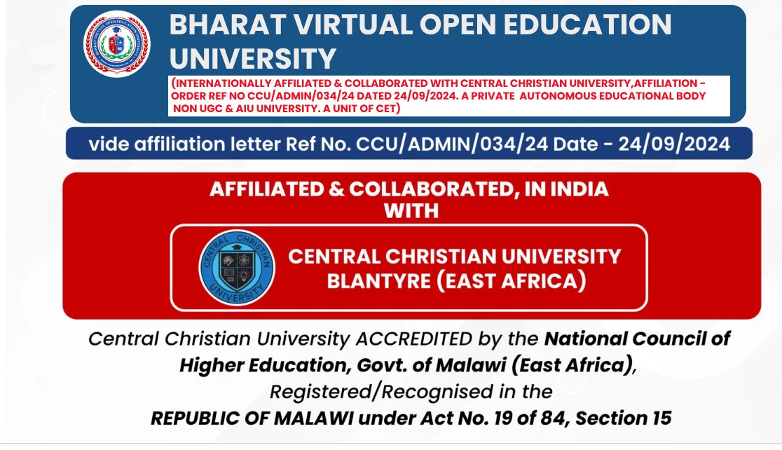 BHARAT VIRTUAL OPEN EDUCATION UNIVERSITY – Get Your Doctorate Degree